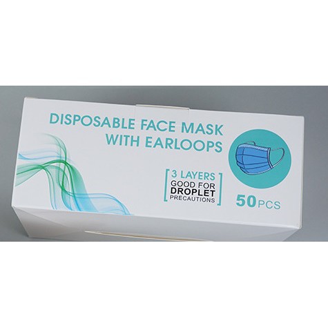 Disposable Earloop Face Mask - ready stock in KL - blue - 3-ply (for ...