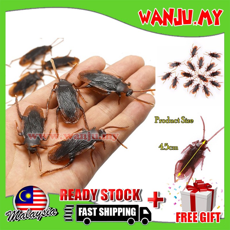 Prank Funny Trick Joke Special Lifelike Roach Fake Cockroaches Toys ...