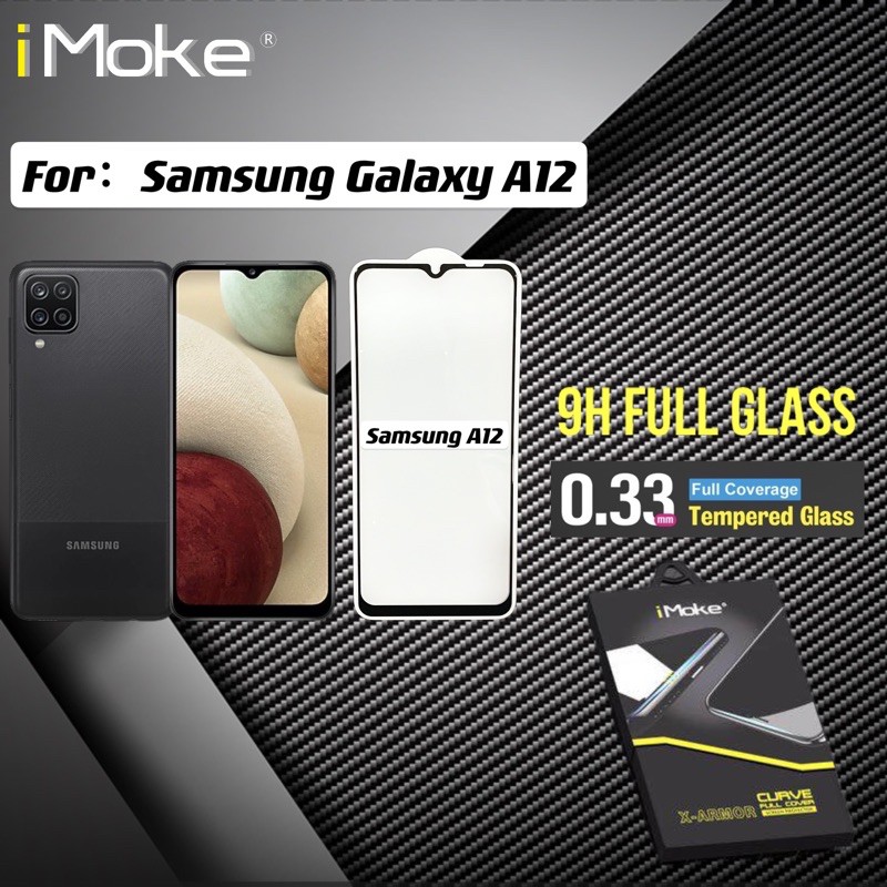 iMoke Samsung Galaxy A12 / Samsung Galaxy M12 9H Full Tempered Glass | Shopee Malaysia
