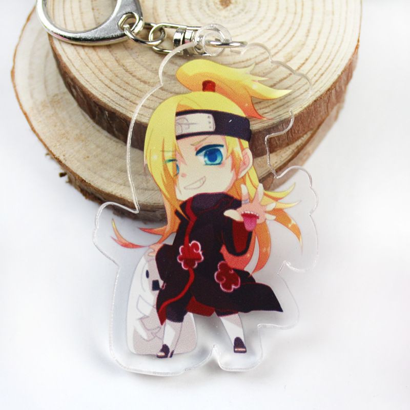 ANIME ACRYLIC KEYCHAINS uzumaki naruto minato uchiha madara sasuke ...