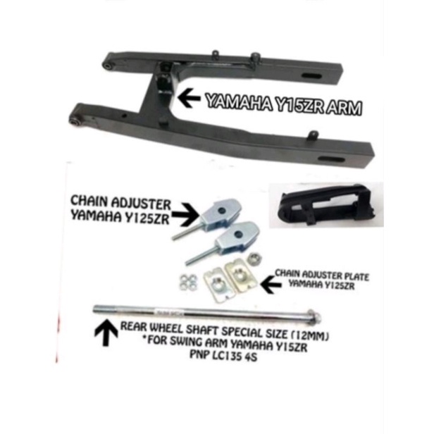 Y15 Y15ZR SWING ARM V1 STANDARD MODIFY LC135 ARM Y15ZR PNP LC135 Lc 4s ...