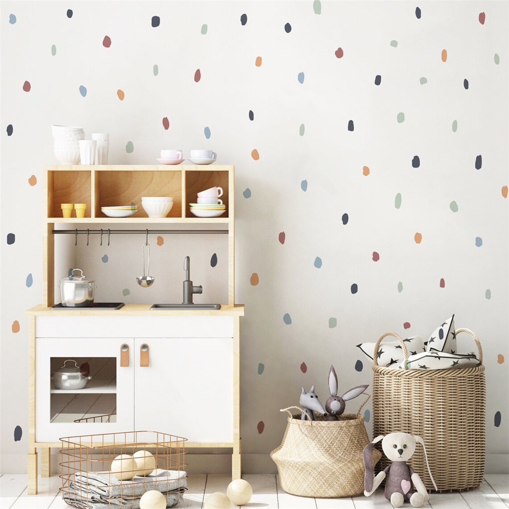 Irregular Polka Dot Wall Stickers | Dalmatian Dot Wall Decal | Boho ...