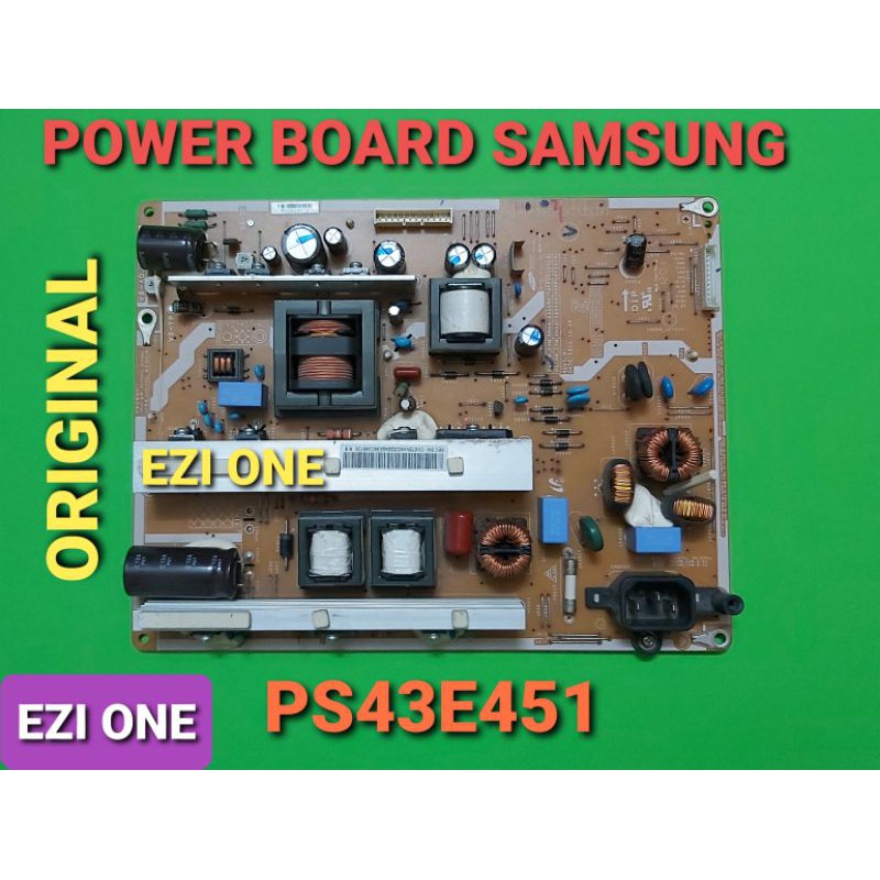 SAMSUNG PLASMA PS43E451 PS43E450 POWERBOARD BN44-00508A | Shopee Malaysia