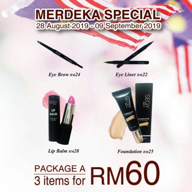 MERDEKA PROMO 3 FOR RM60(COSMETIC) | Shopee Malaysia