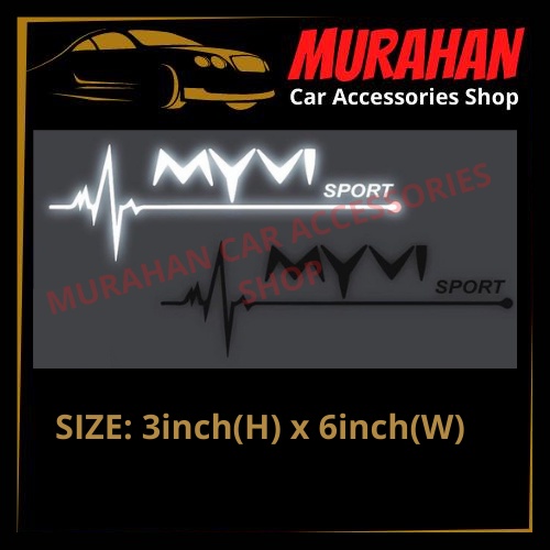 【READY STOCK】2pcs Perodua Myvi side window sticker Myvi Sport | Shopee ...