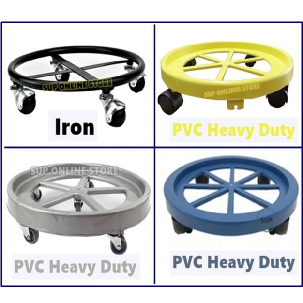 Gas Roller Base / Gas Stand / Gas Cylinder Tank Mover ( Iron / PVC ...