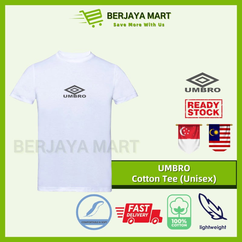 UMBRO Tee (Unisex) | Premium Quality 100% Cotton | Baju Tee Umbro Unisek | Shopee Malaysia