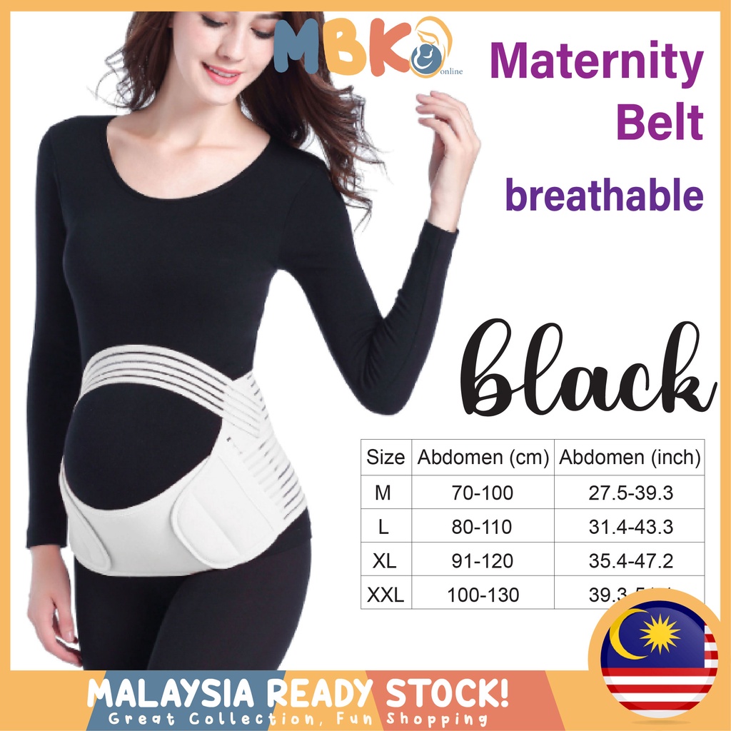 🔥3IN1 Maternity Belt Black Mate Prenatal adjustable waistband Back ...