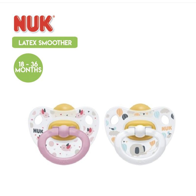 🔥GENUINE🔥NUK Latex Soother Happy Kids 18-36m Pacifier 2 Pcs👶🍼 | Shopee Malaysia