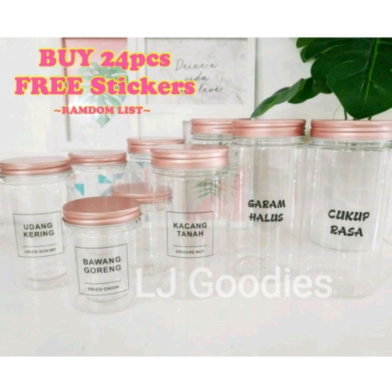 Balang Kuih (250, 350, 500, 600, 850ml) Bekas Rempah Kedap Udara ...