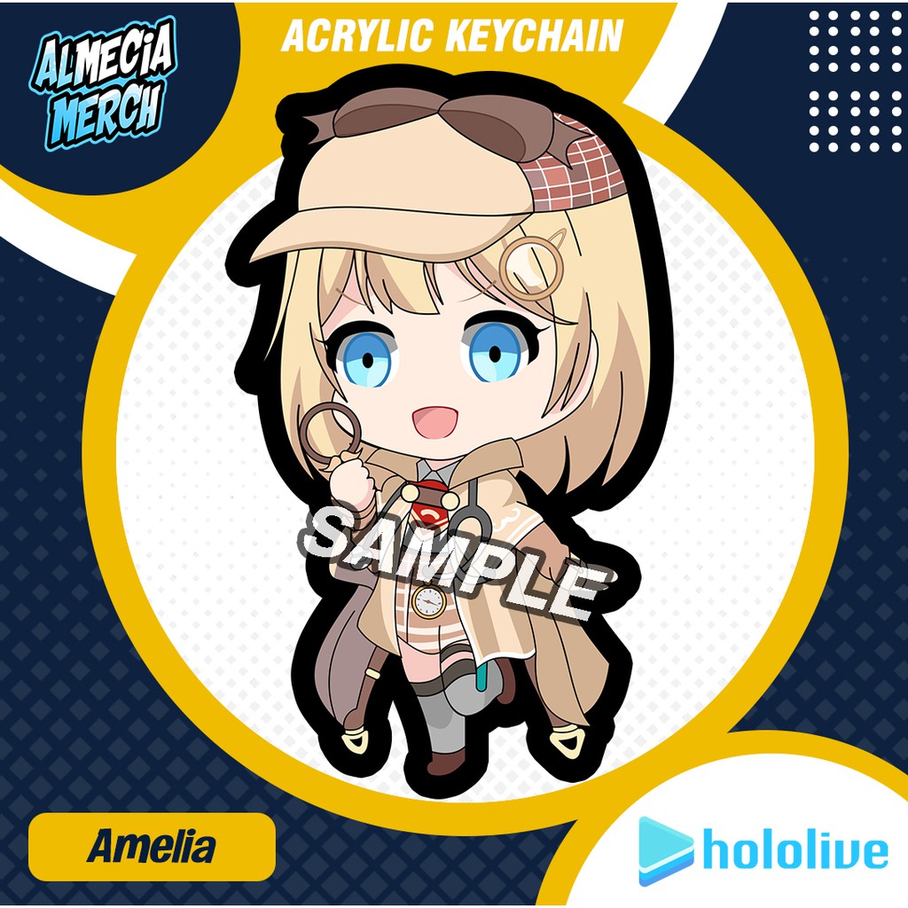GANTUNGAN Hololive Watson Amelia Keychain / Vtuber Amelia Keychain ...