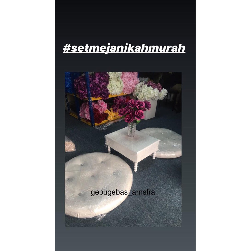Meja nikah dan bantal nikah duduk (combo) | Shopee Malaysia