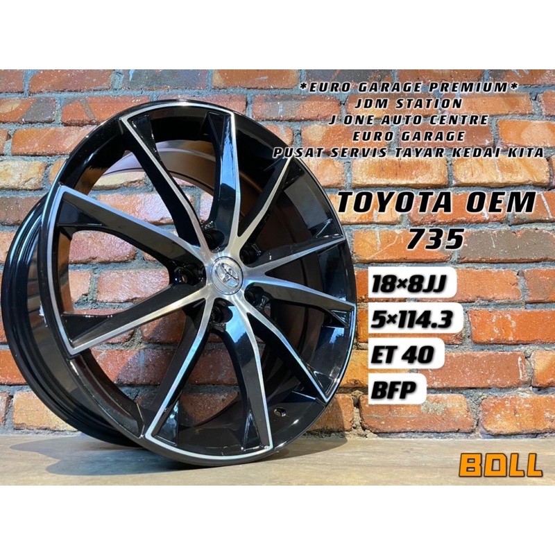TOYOTA OEM DESIGN WHEELS 18INC CAMRY ESTIMA VELLFIRE ALPHARD CHR ...