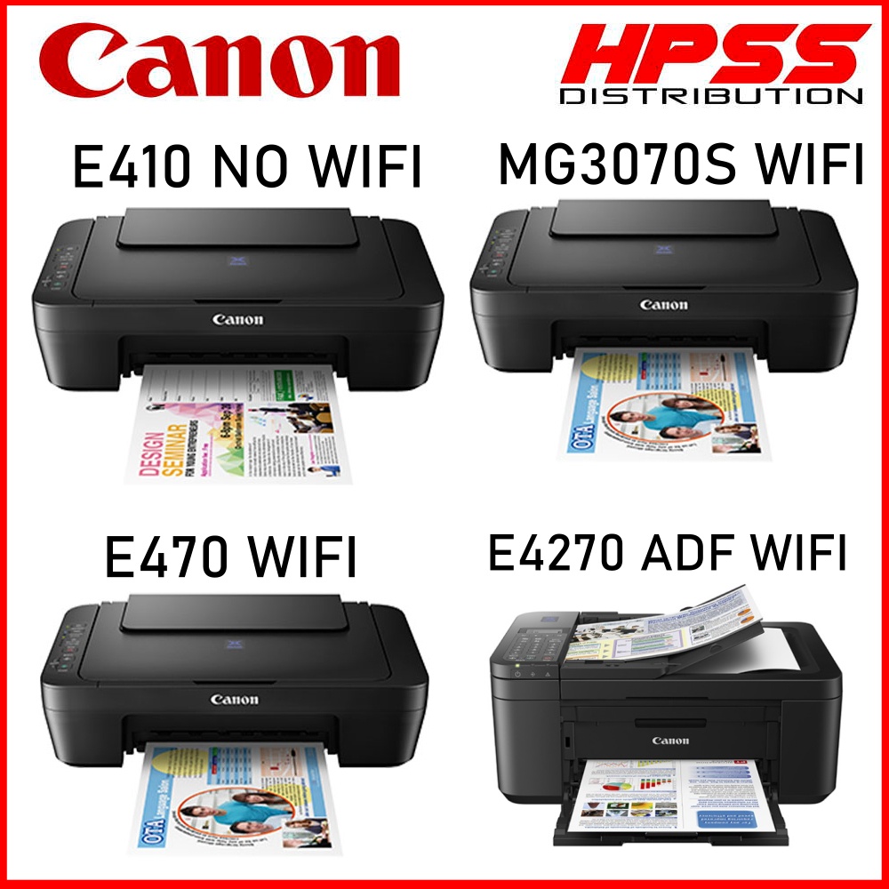 CANON E410 / MG2577S CANON E470 MG3070S E4270 E4570 INJET PRINTER L3210 ...