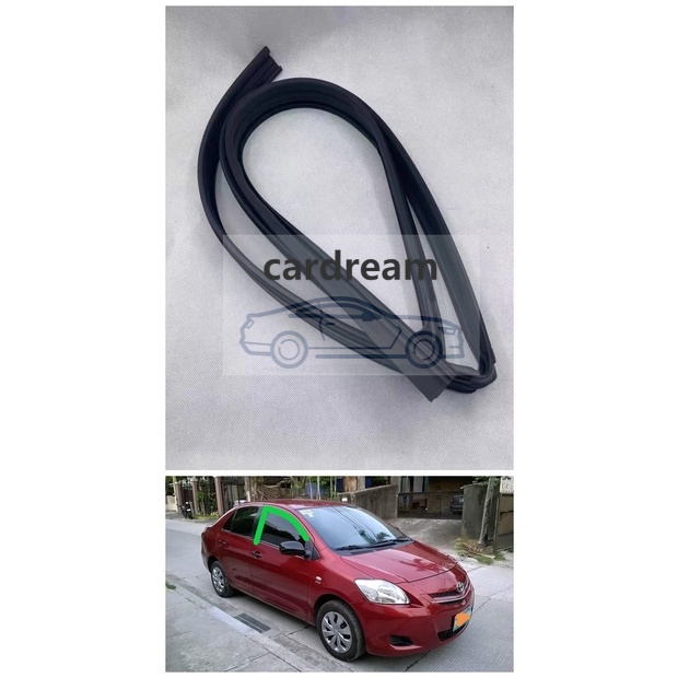 DOOR GLASS RUN CHANNEL RUBBER for toyota vios gen2 ncp93 2008 2009 2010 2011 2012 2013 | Shopee ...