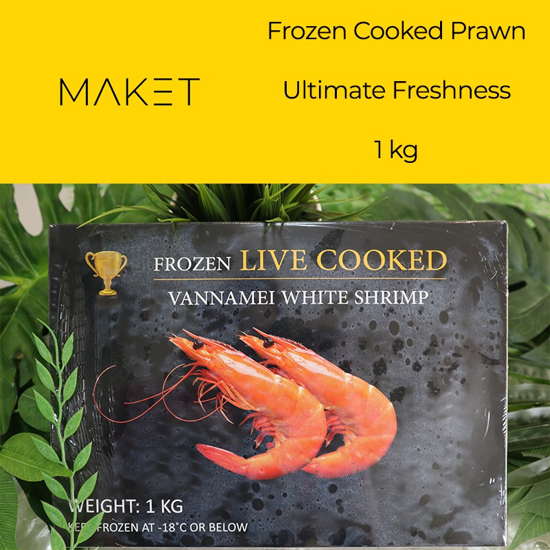 [Seafood Box] Mix & Match - Live Cooked Prawn 1kg (Frozen) | Shopee ...