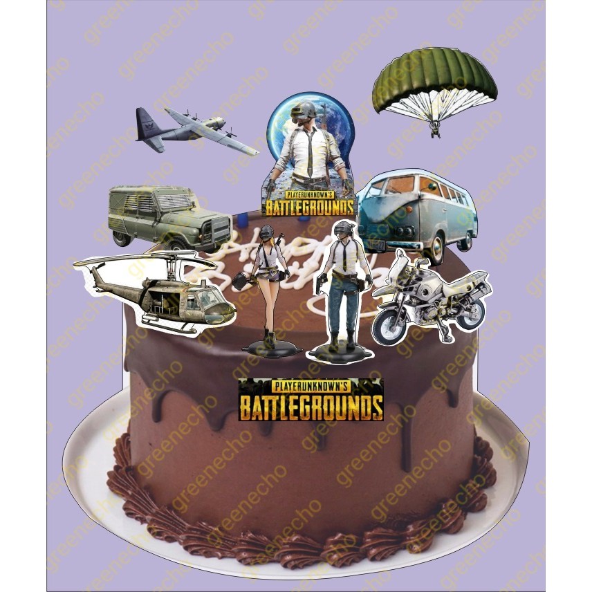PUBG stick cake topper ppubg pugG (1set) | Shopee Malaysia