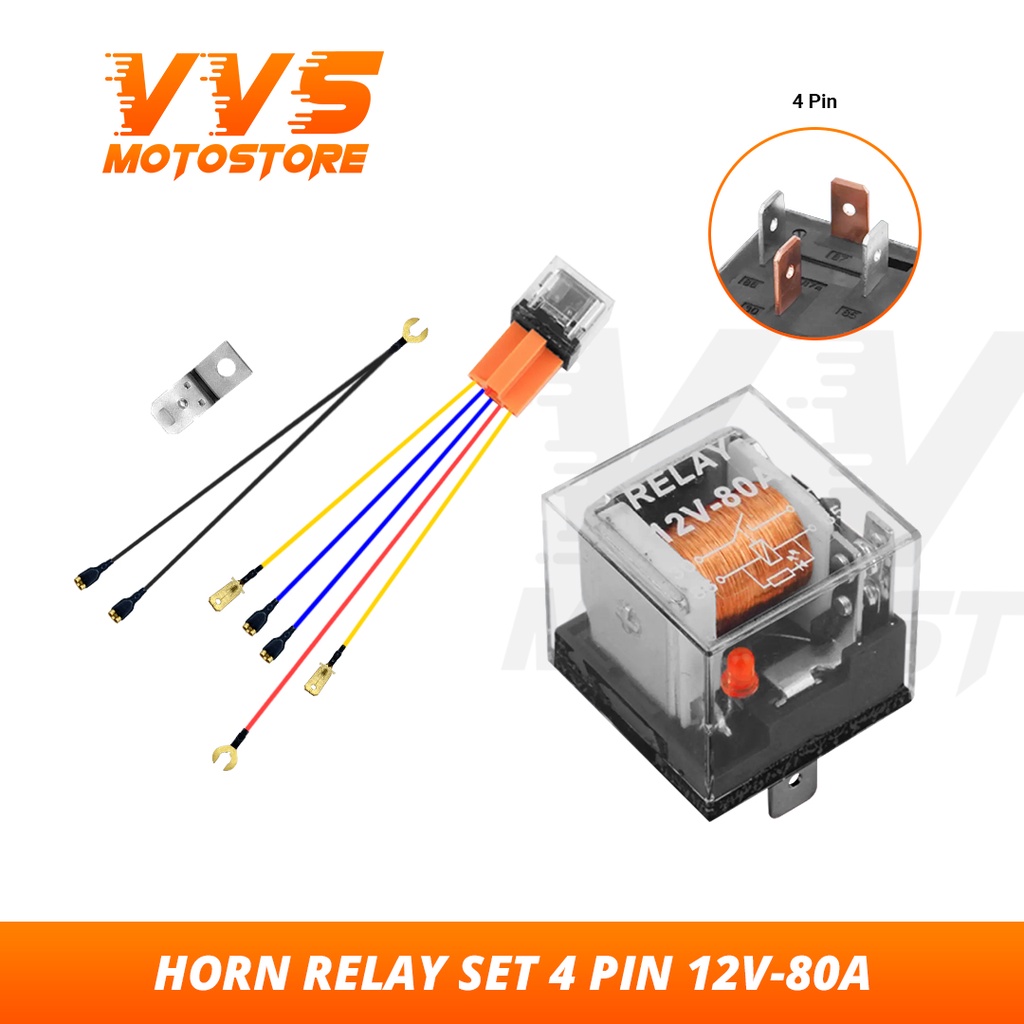 Firefly Motorcycle 12V Set Transparent Horn Mini Driving Light Relay ...
