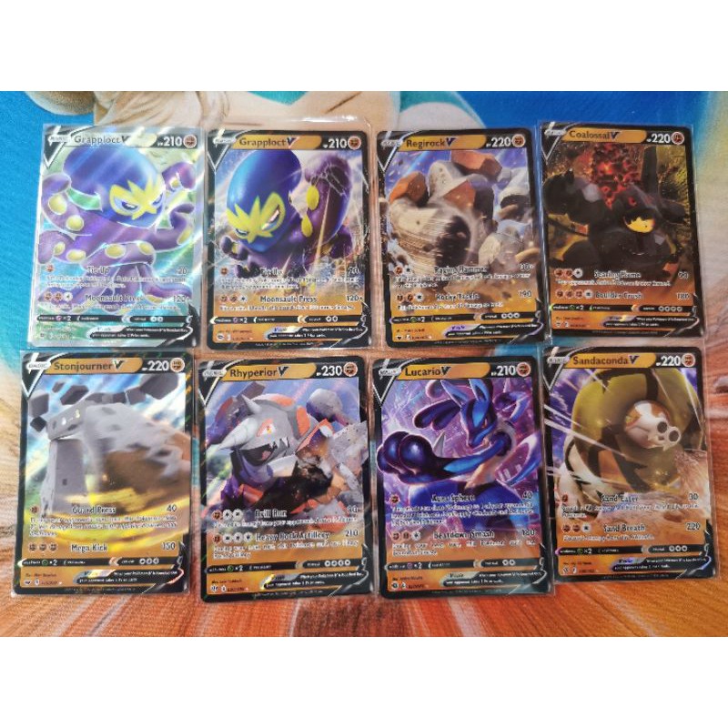 Pokemon TCG Pokemon V Trading Card (Fighting Type) [Lucario, Coalossal ...
