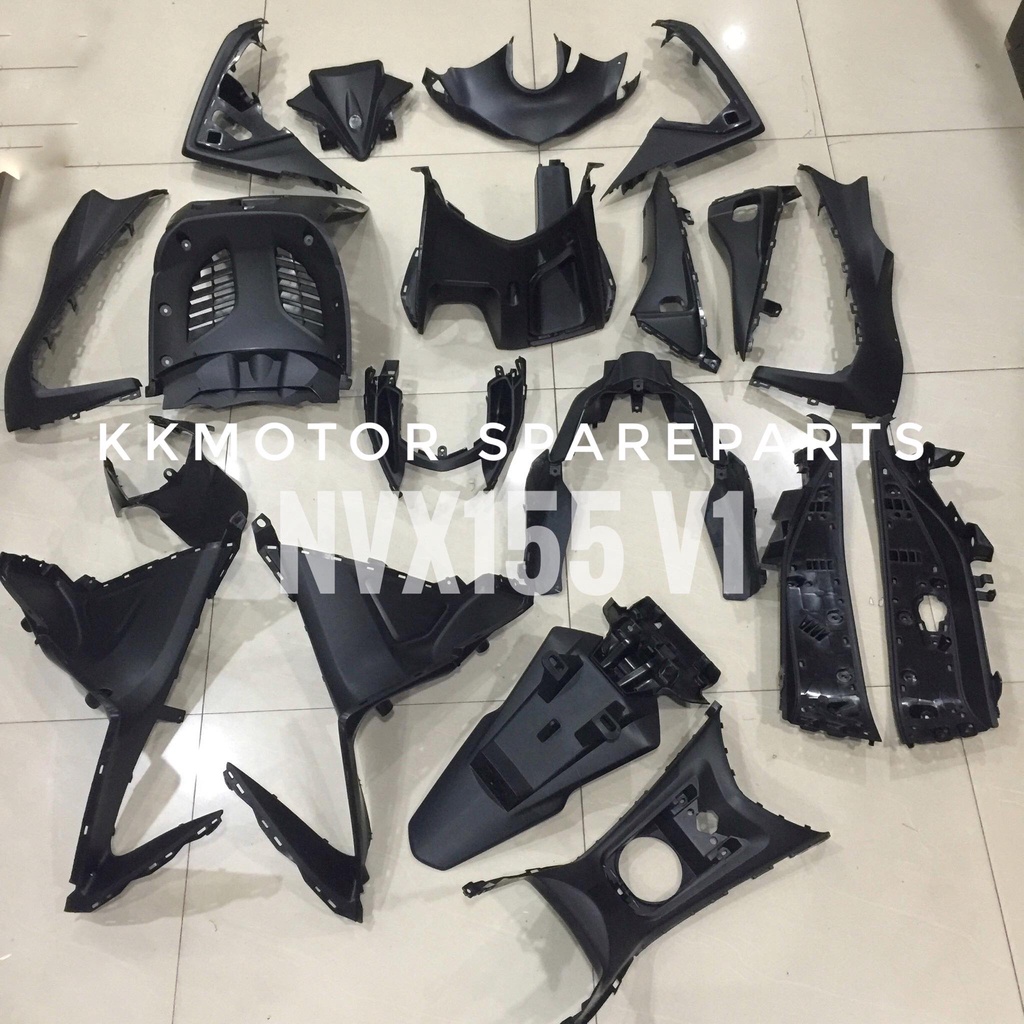 💯 ORIGINAL YAMAHA NVX155 NVX 155 ( V1 ) INNER COVER PARTS BLACK COLOUR ...