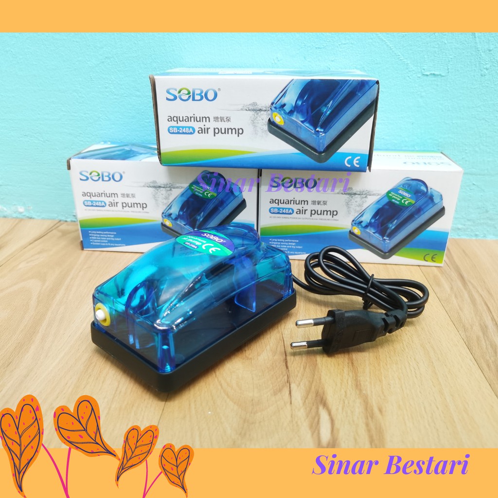 Original Malaysia Socket Sobo Air Pump Pam Fish o2 oksigen oxygen ...