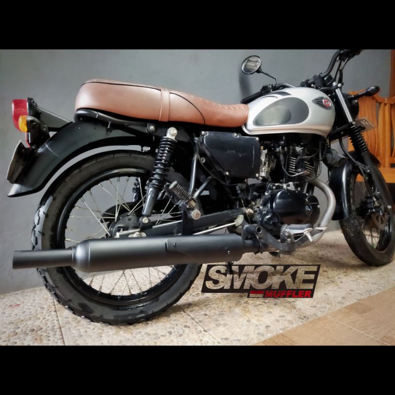 Kawasaki w175 custom exhaust, royal enfield model | Shopee Malaysia