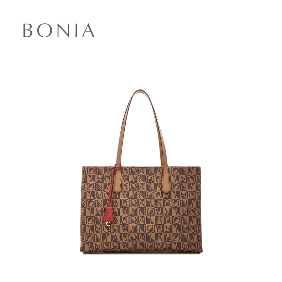 Bonia Medium Brown Clarissa Tote | Shopee Malaysia