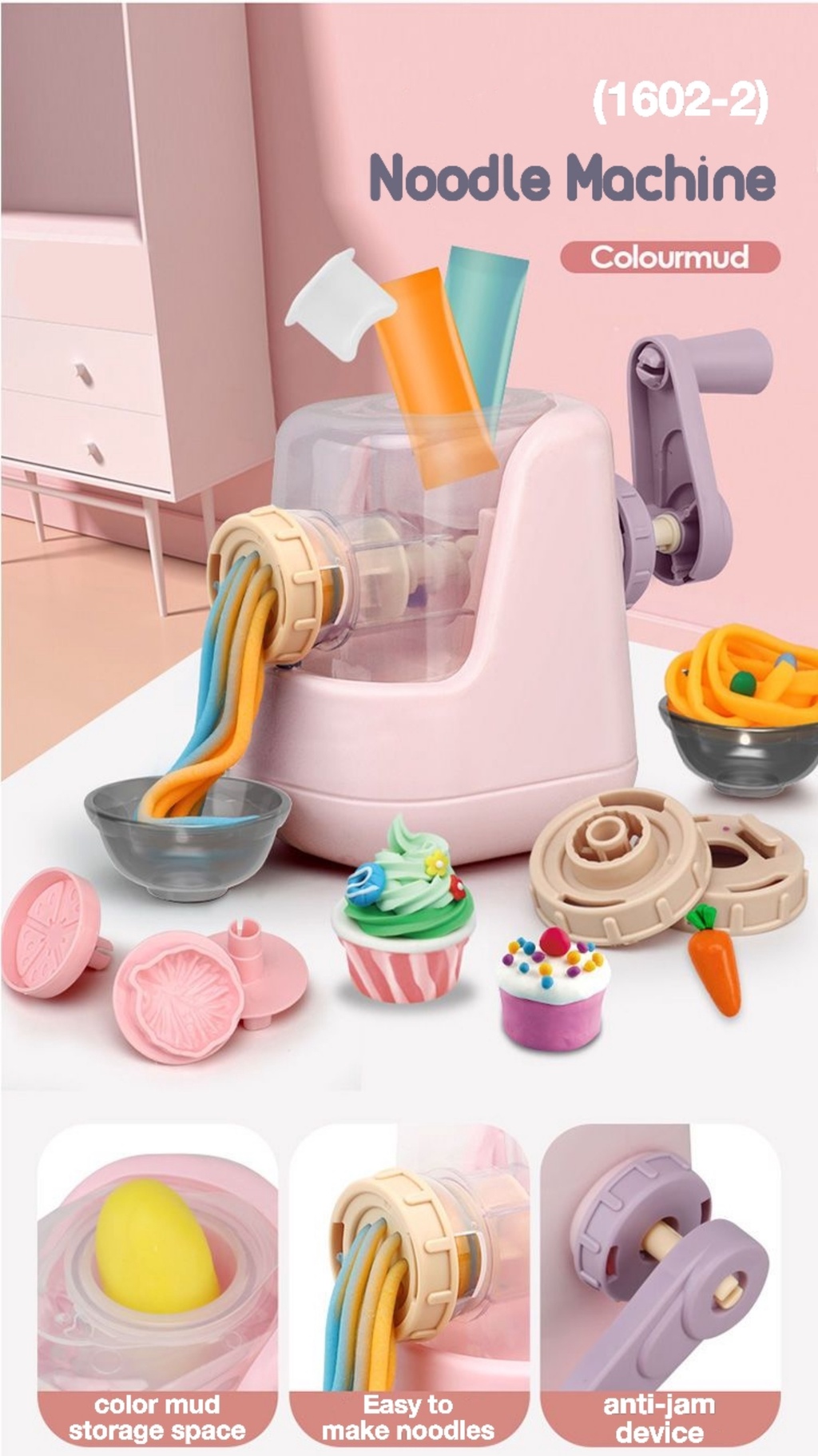 Play Doh Clay Toys Playdough Set For Kids Pretend Playset Ice Cream ...