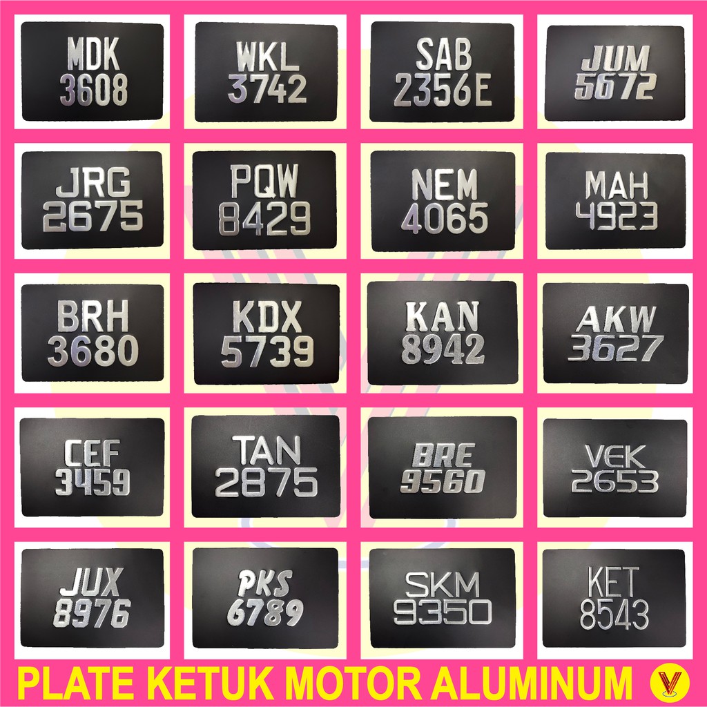 [4.4 SALE] ~2025 HOT ITEM~ NOMBOR PLATE KETUK MOTOR - KL STYLE | Shopee ...