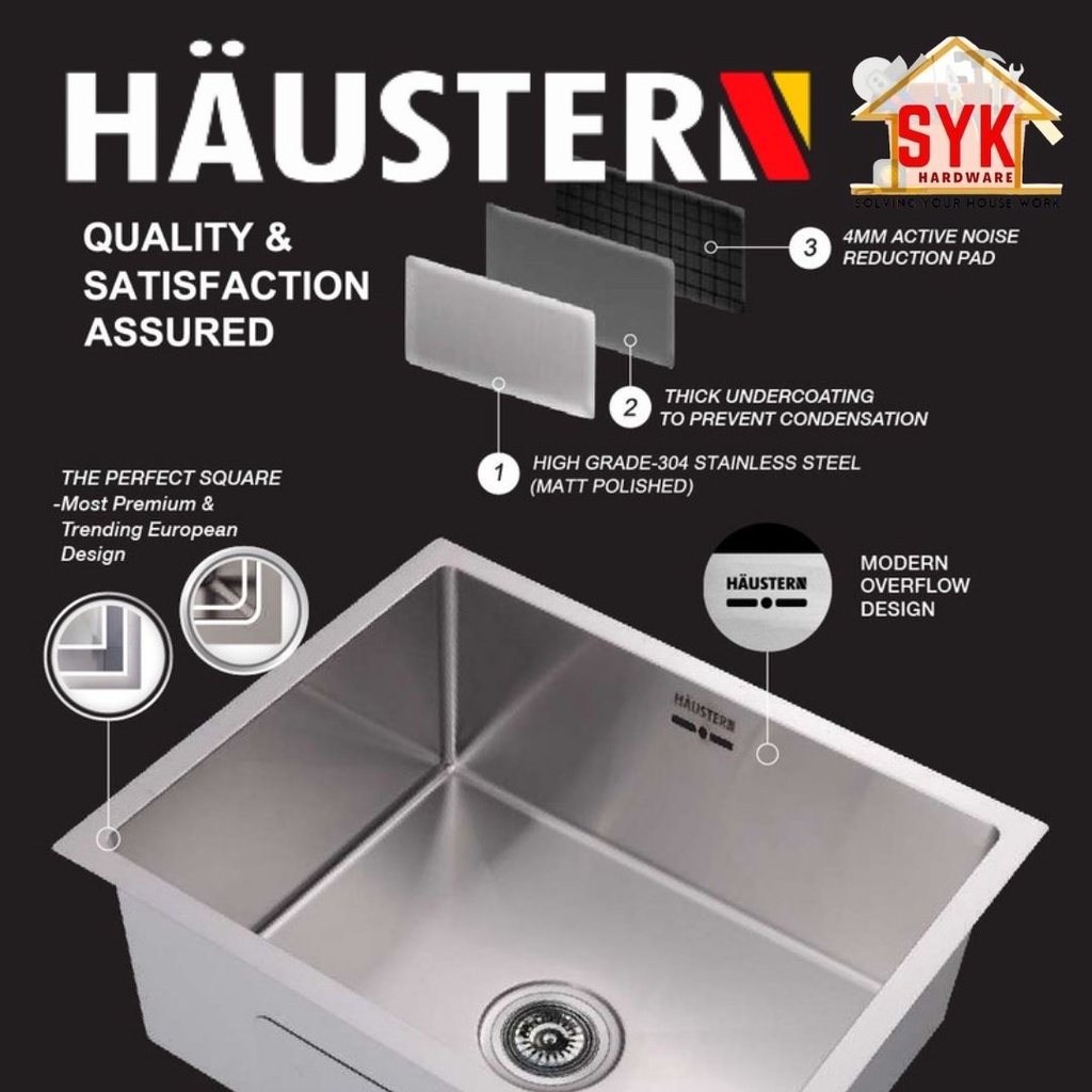 SYK (FREE SHIPPING) RUBINE HAUSTERN PLATZ SERIES Single Sink Double ...