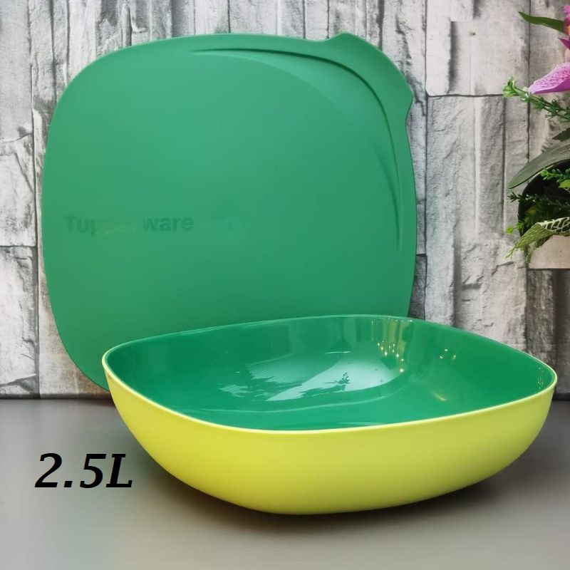 *Ready stock* Tupperware Allegra Bowl 2.5L with cover Green 1pc ...