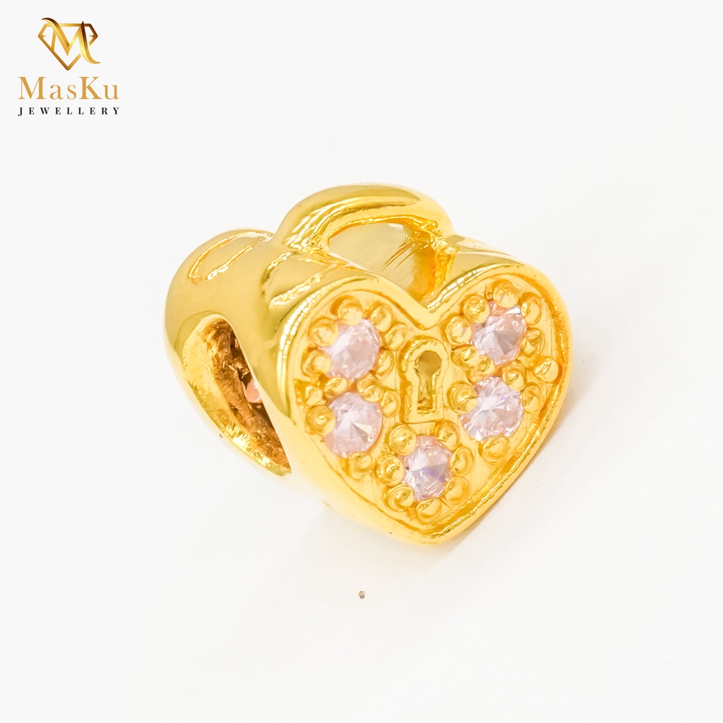 MasKu Jewellery 22K / 916 Charm Shining Love MKJH180281-MKJH180282 ...