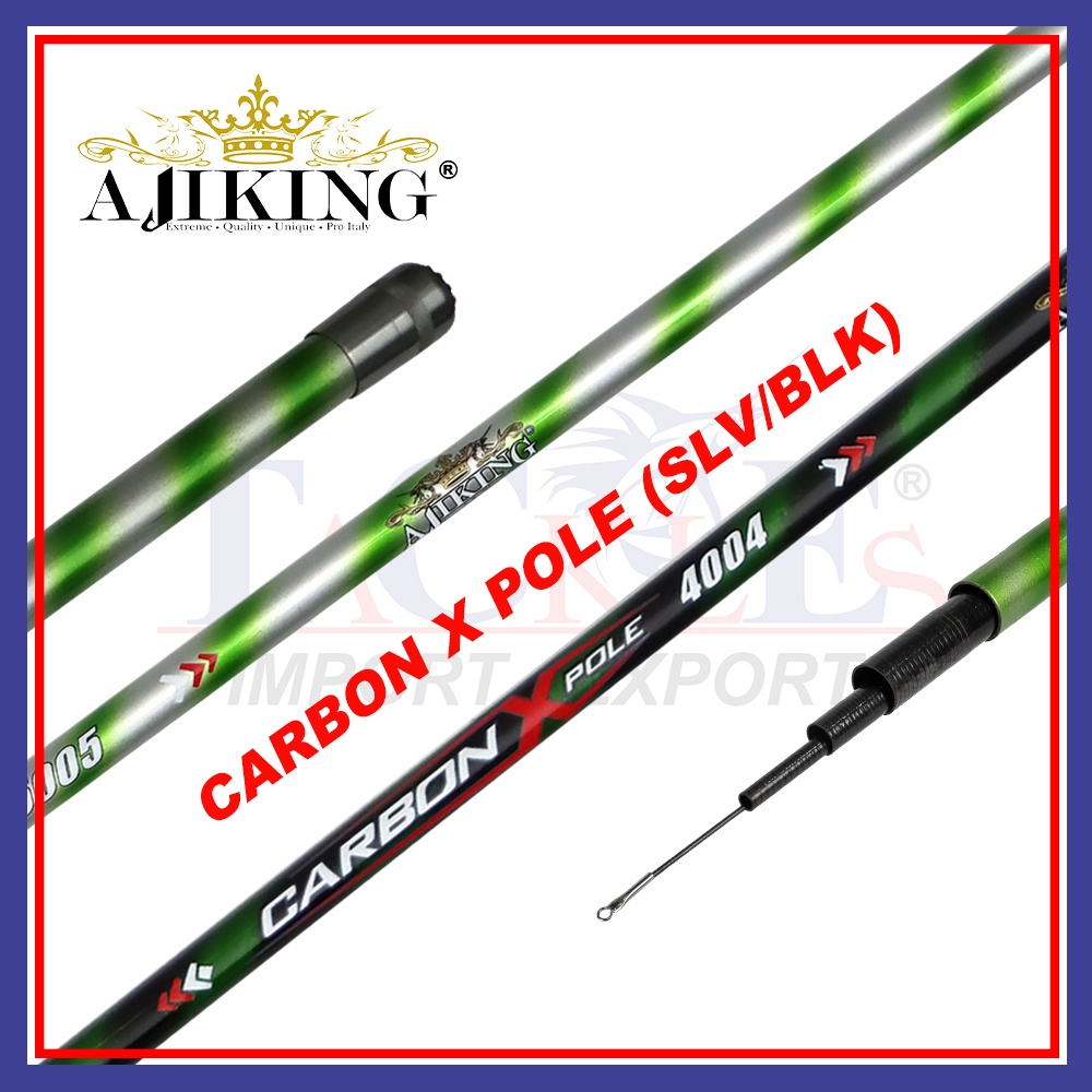 (2.0 M- 7.0 M) Ajiking Carbon X Pole Fishing Pole Fishing Rod Joran ...