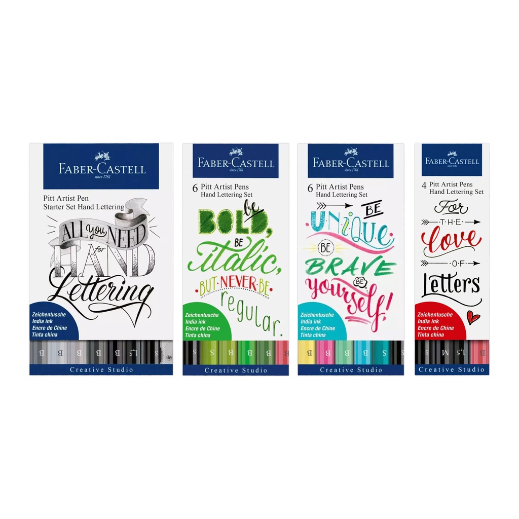 Faber-Castell | Marker | Pitt Artist Hand Lettering Pens (Love/ Unique ...