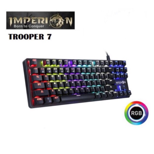 Imperion Trooper 7 RGB MECHANICAL GAMING KEYBOARD (87 KEYS) | Shopee ...