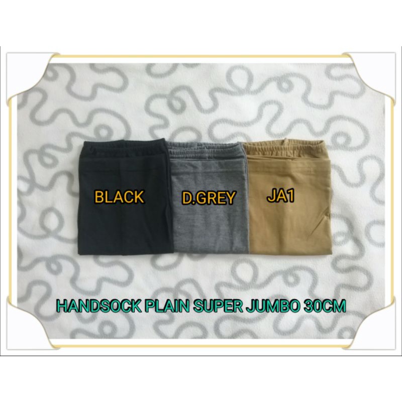 HANDSOCK PLAIN 30CM SUPER JUMBO sampai siku | Shopee Malaysia