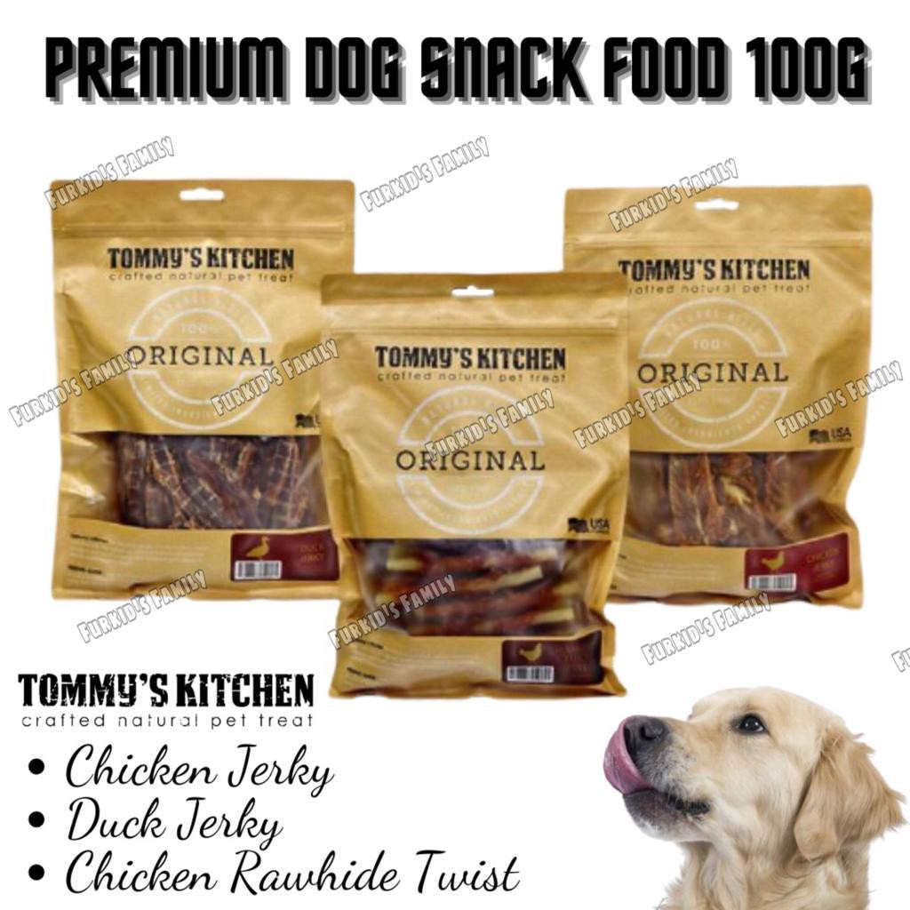Tommy’s Kitchen Premium Snack Food -Dogs 100g (Chicken Jerky, Duck ...