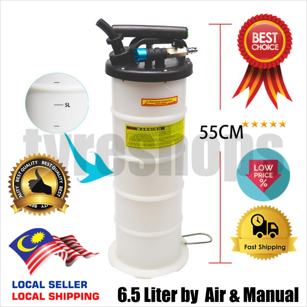 Manual & Pneumatic Fluid Engine Oil Extractor 6.5 Liter | Shopee Malaysia