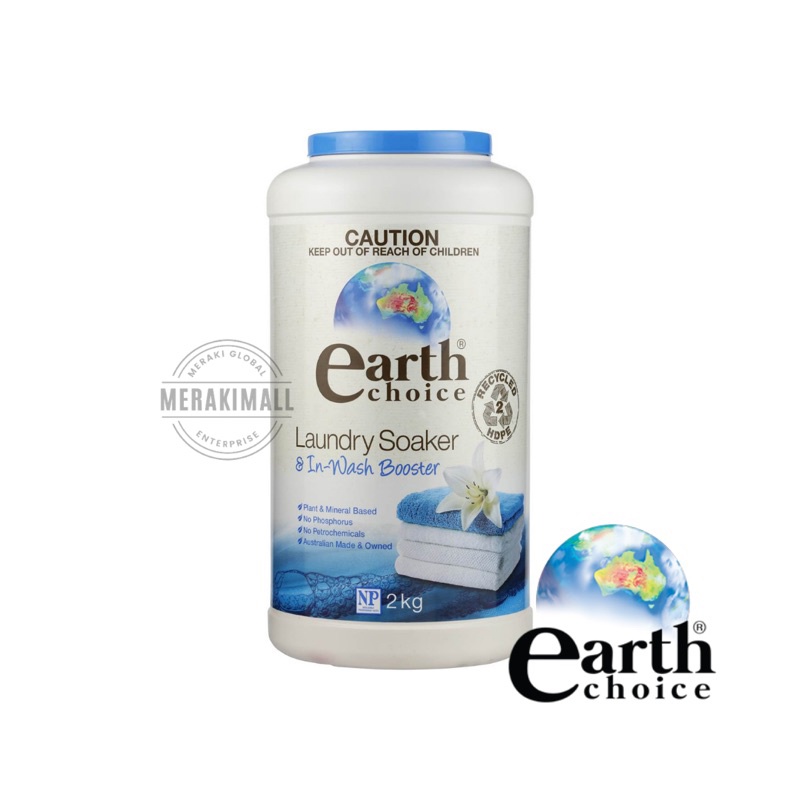 Earth Choice Laundry Soaker In-Wash Booster | Plant and Mineral Based ...
