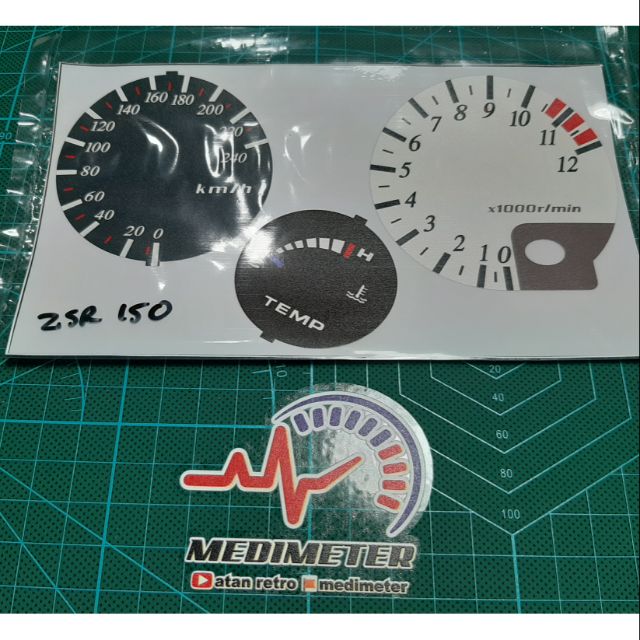 Stiker meter kawasaki ZSR 150/CYCLONE | Shopee Malaysia