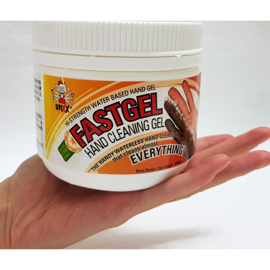 UFIXX Fastgel Heavy Duty Hand Cleaning Gel Waterless 500gm [BUATAN ...
