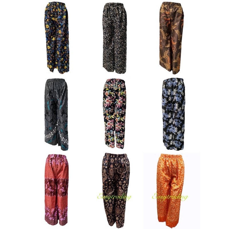 Seluar palazo Skirt Batik Panjang Murah Kain Lembut | Shopee Malaysia