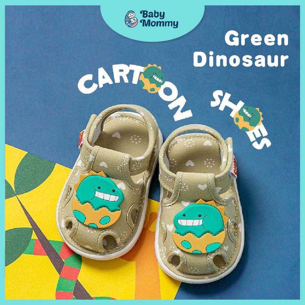 🇲🇾 Ready Stock Cheerful Mario Baby Bibi Sound Toddler Sandals Cartoons ...