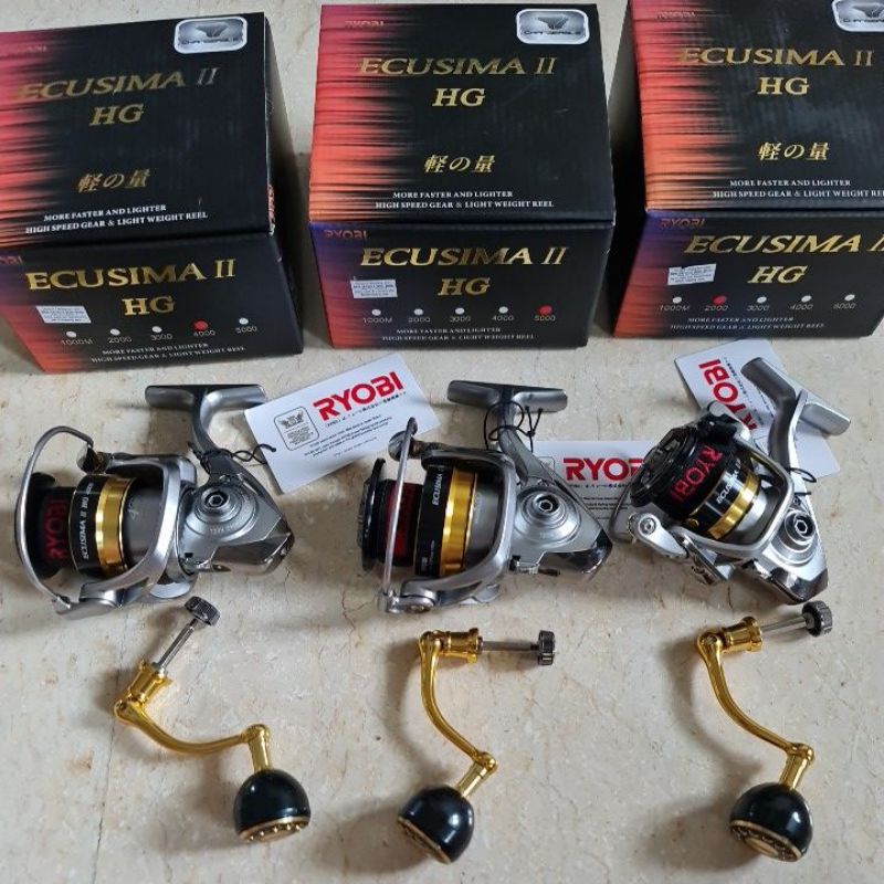 2022 New Ryobi Ecusima II Spinning jigging reel | Shopee Malaysia