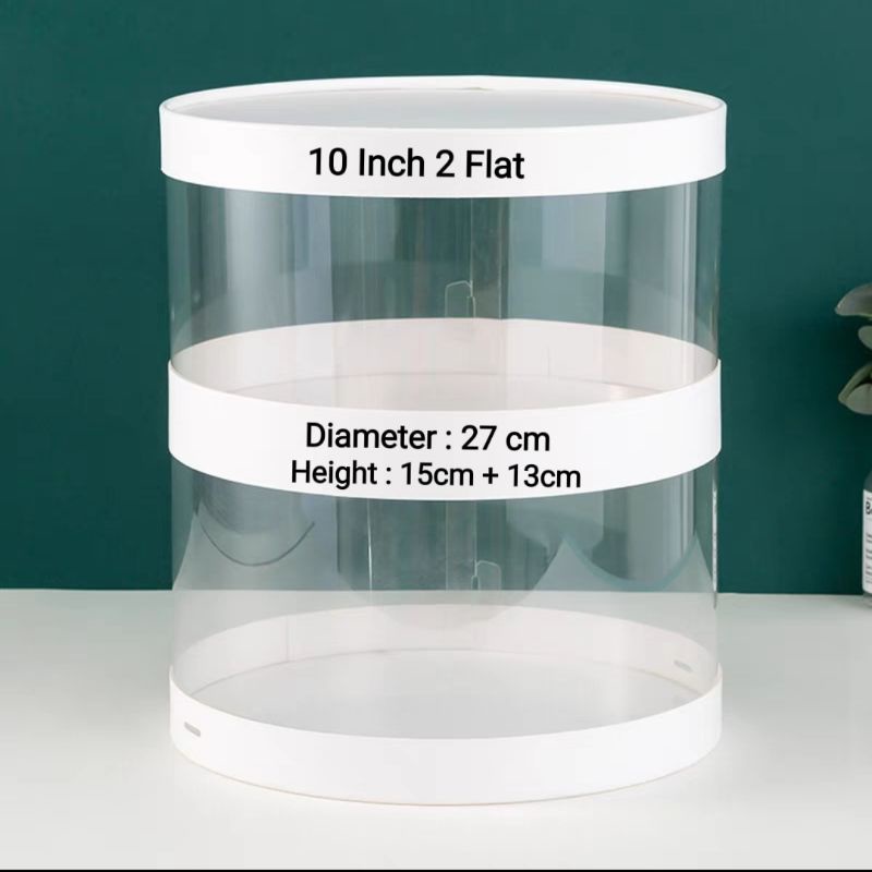 (Ready Stock) Double Layer Transparent Cake Box Cupcake Box Muffin Box ...