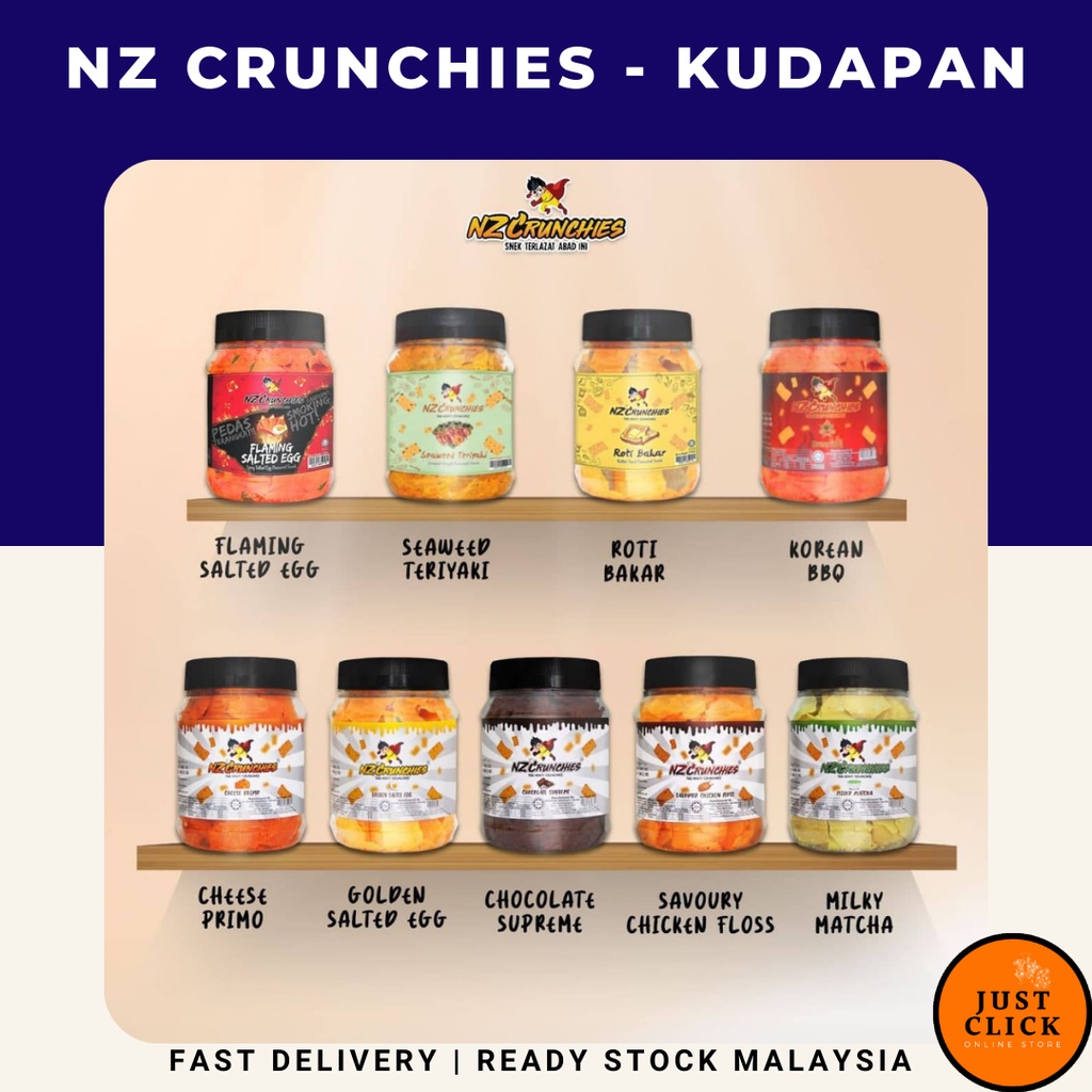 NZ CRUNCHIES Snacks Viral / Popia Snack Kudap Kudapan Salted Egg Cheese ...
