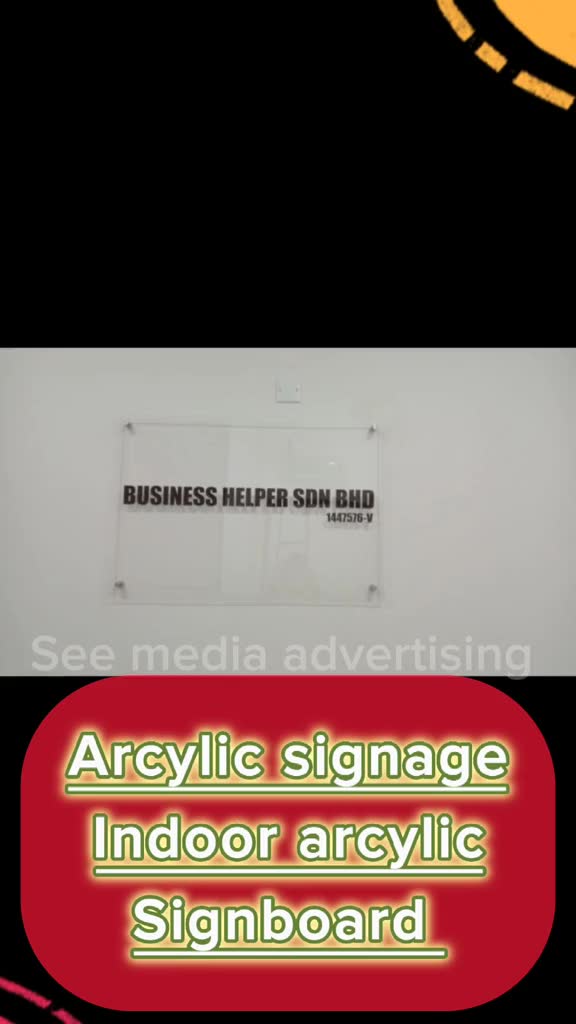 [Custom Made] Papan Tanda Akrilik / Acrylic Signboard /Signage/indoor ...