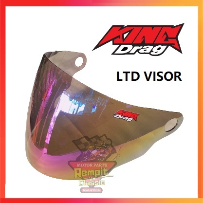 REMPIT King Drag LTD VISOR 100% Original Rainbow PELANGI LTD VISOR ...