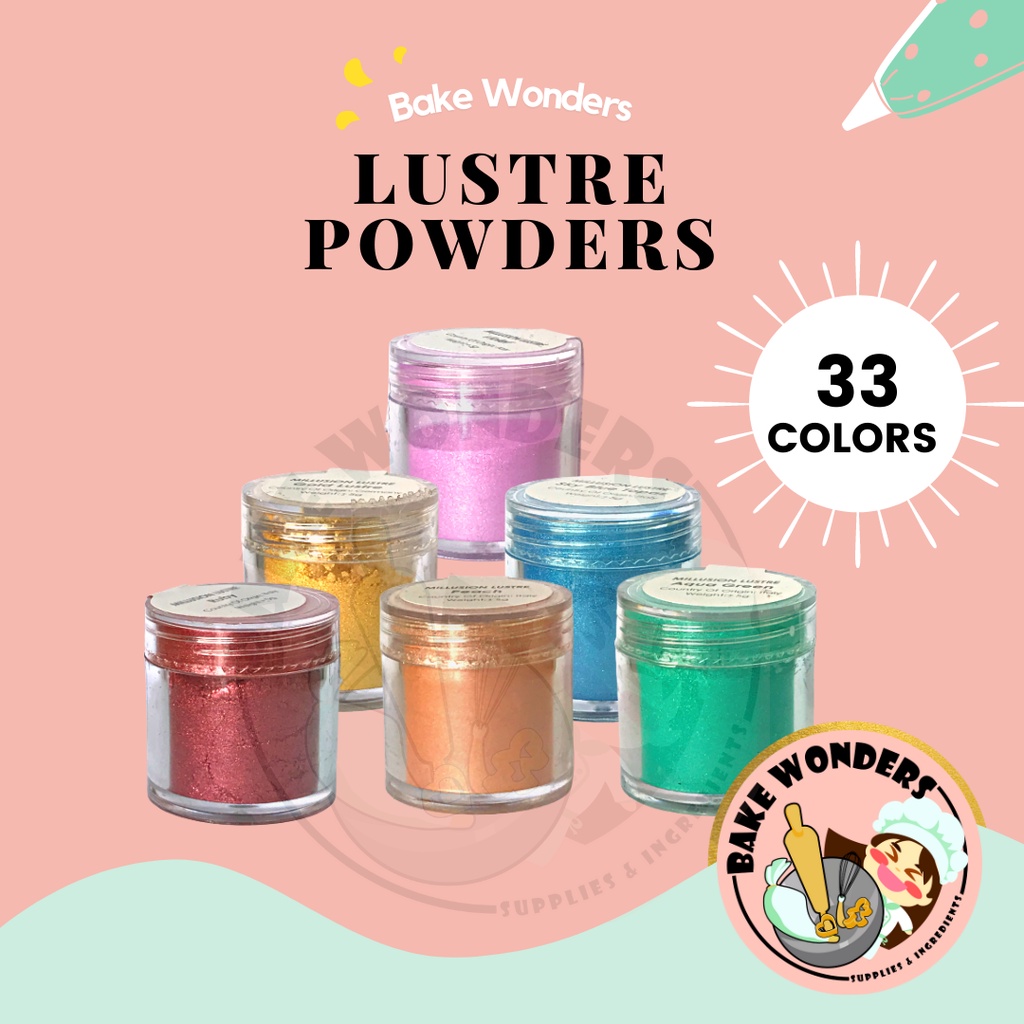 Millusion Lustre Powder/ Cake Decorations/ Dusting Shimmer/ Shine ...