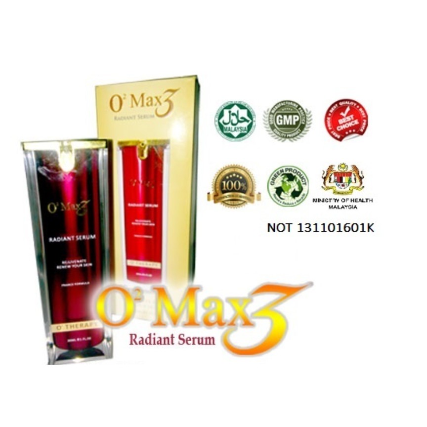*Ready Stock Malaysia* O2Max3 Radiant Serum (30ml) 100% Original ...